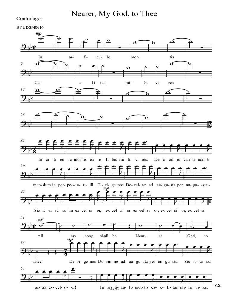 Nearer My God To Thee - Contrafagot | PDF