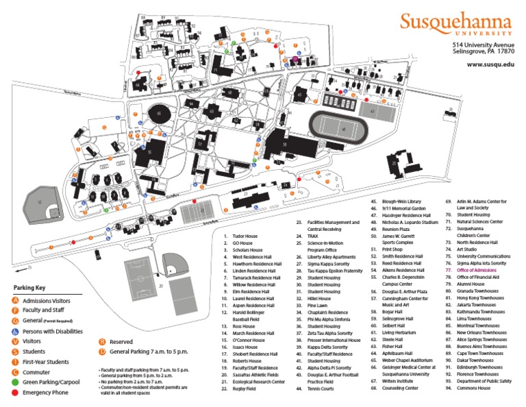 WWW - Susqu.edu: 514 University Avenue Selinsgrove, PA 17870 | PDF ...