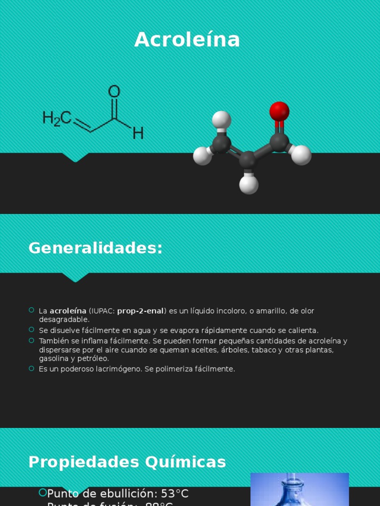 Acroleína | Sustancias químicas | Compuestos químicos | Prueba gratuita ...
