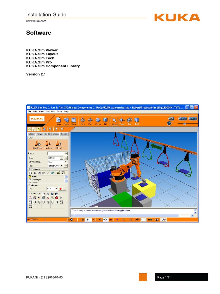Install KUKA - Sim 2.1 EN PDF | PDF | Windows Vista | Microsoft Windows