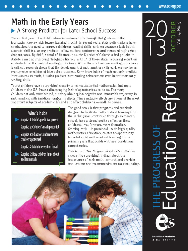 Math in The Early Years PDF | PDF | Teachers | Preschool