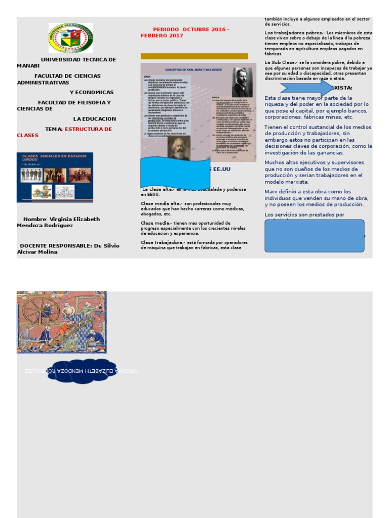 Triptico Estructura de Clases | PDF