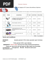 CCTV Installation Quotation Sample | PDF | Cable Television | Closed ...