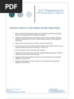 Wire Rope Sling - Rejection Criteria | PDF | History