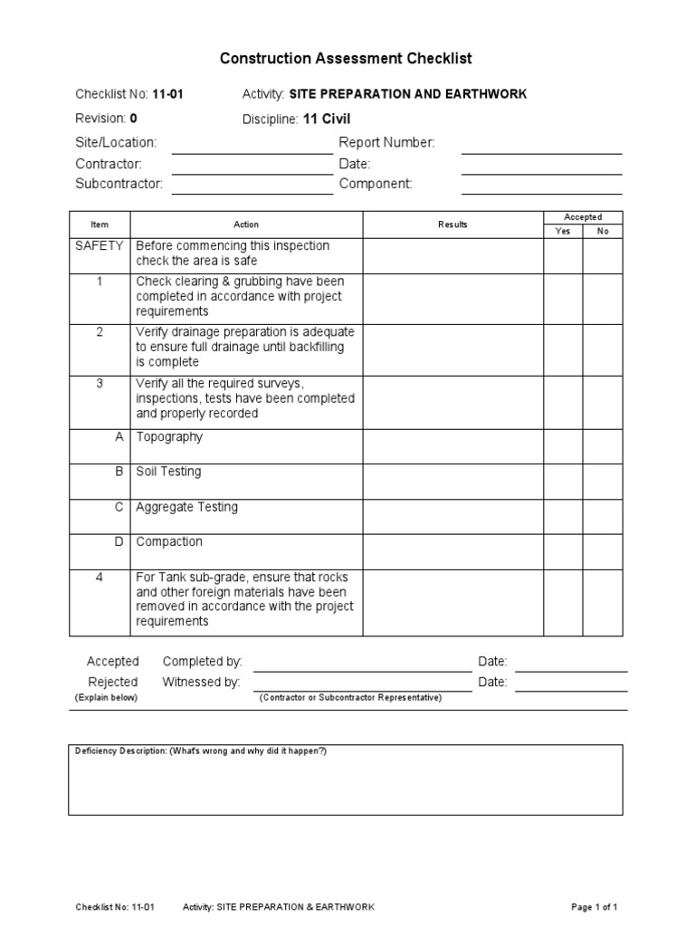 11-01 Site Preparation & Earthwork | PDF