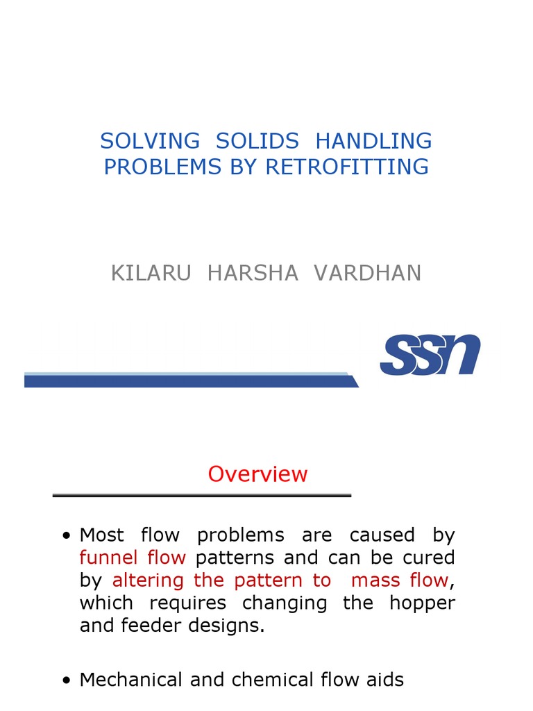 Enhancing Solids Handling Efficiency | PDF | Fluidization | Gases