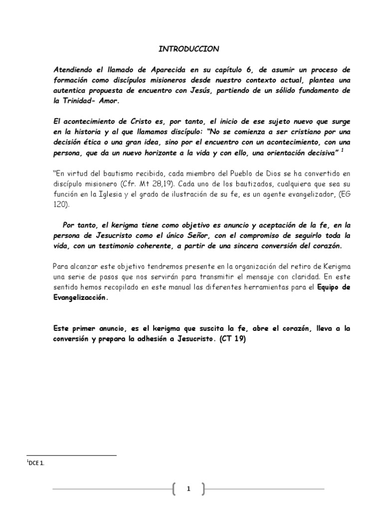 Cuadernillo Kerigma Juvenil | PDF | Evangelización | Jesús