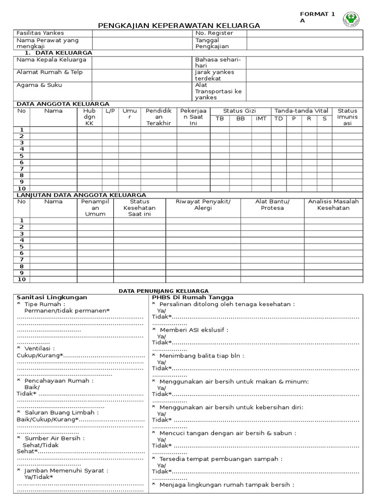 Form Askep Perkesmas | PDF