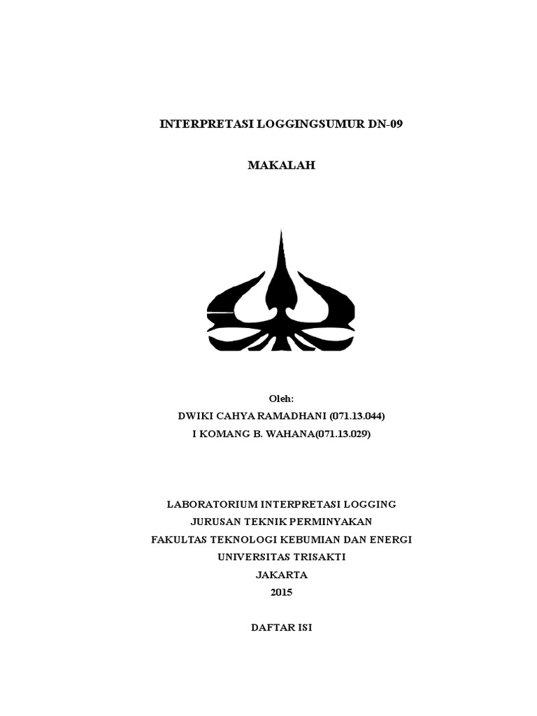 Interpretasi Log Sumur DN-09 | PDF