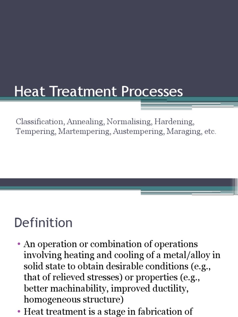 Overview of Heat Treatment Processes | PDF | Heat Treating | Annealing ...