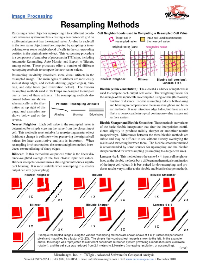 Resampling Methods: Image Processing | PDF | Telecommunications ...