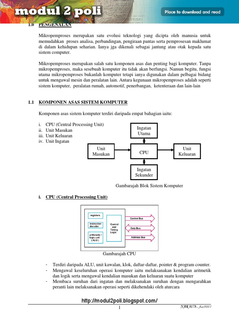 Textbook - Mikro Pemproses PDF | PDF