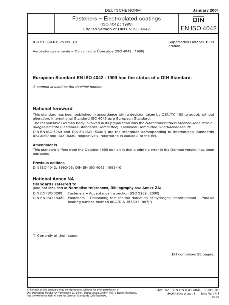 Iso 4042 PDF | International Organization For Standardization ...