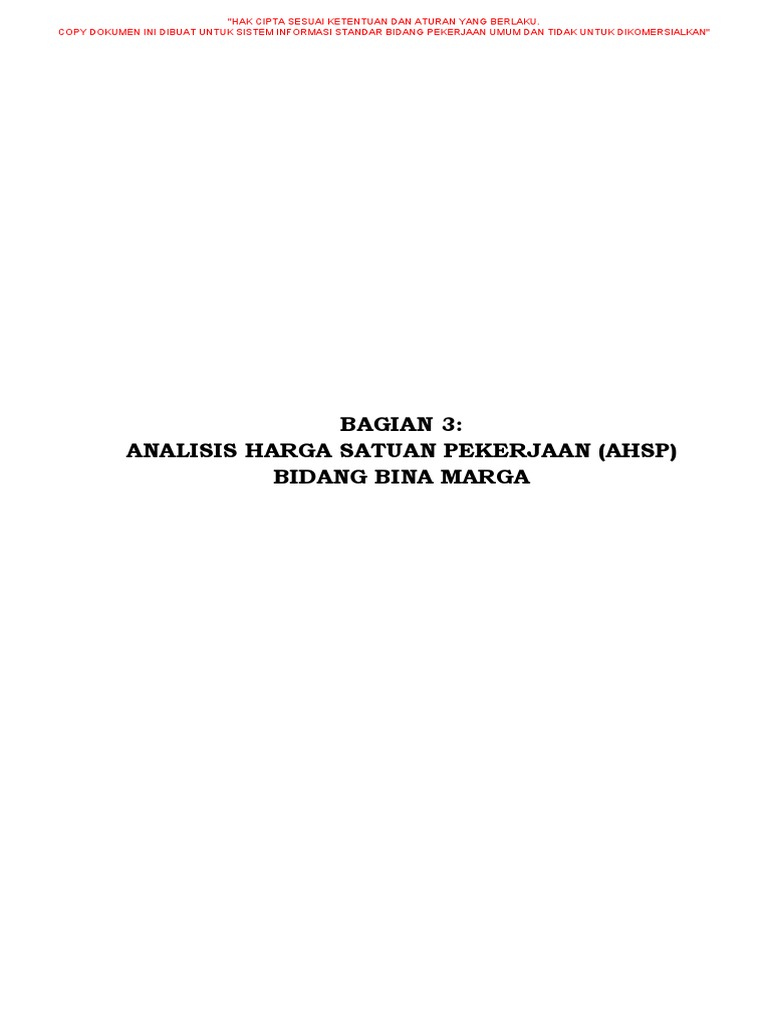 Lampiran 3 - Ahsp Bidang Bina Marga | PDF