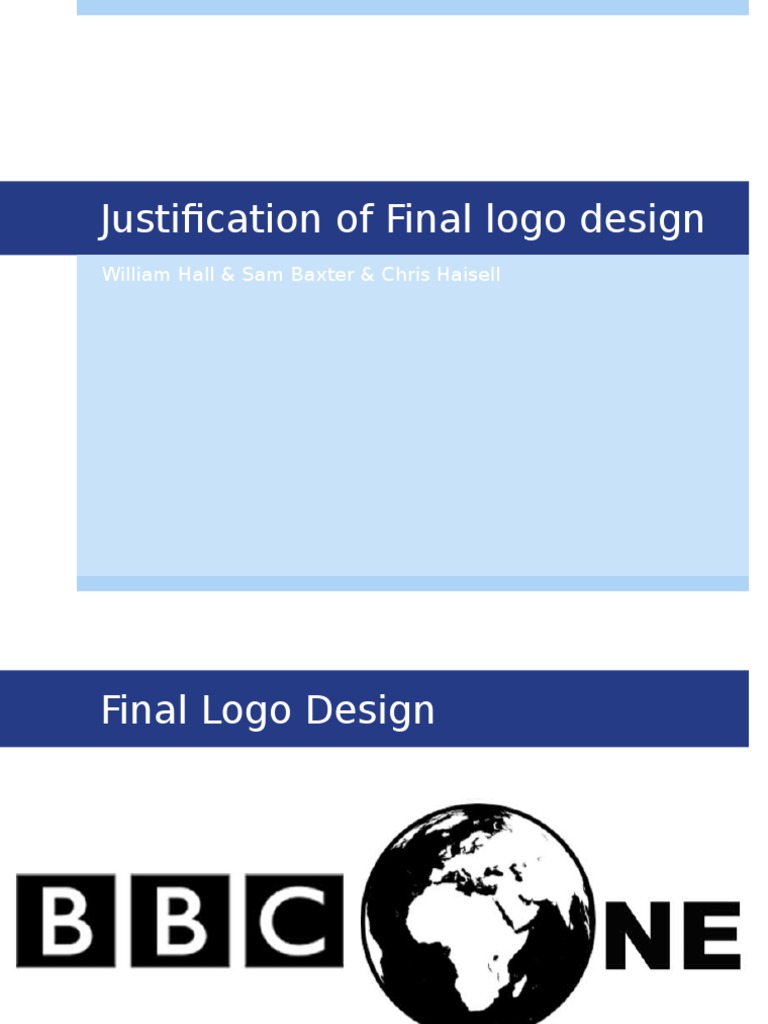 BBC One Logo Design Justification | PDF | Logos | Typefaces