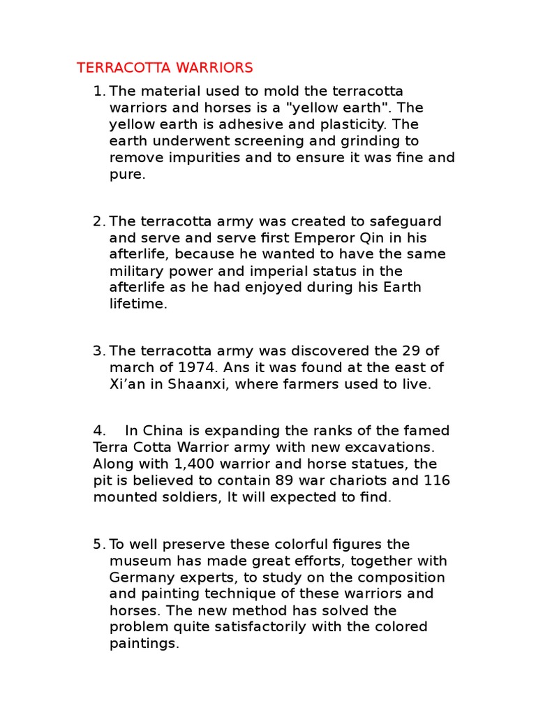 Terracotta Warriors | PDF