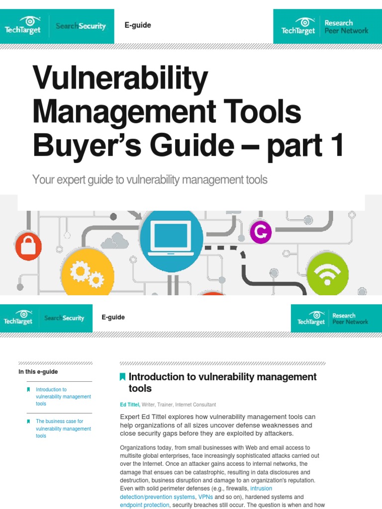 Vulnerability Management Tools Buyersguide Part1 | PDF | Vulnerability (Computing) | Computer ...
