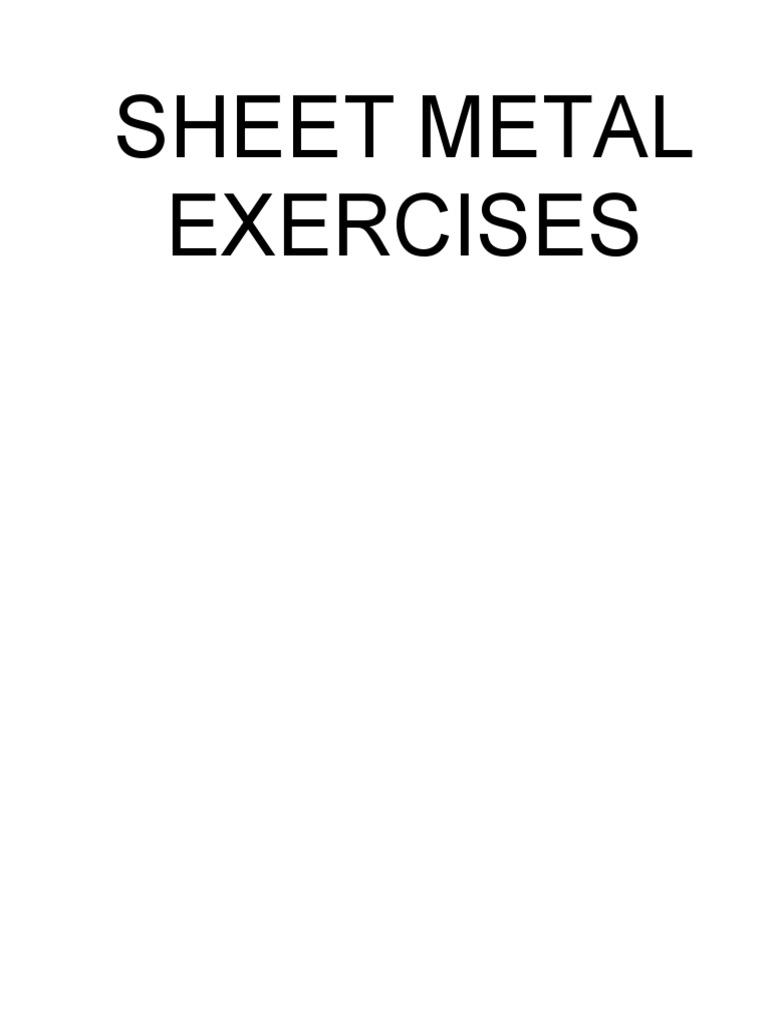 Workshop Lab Manual | PDF | Sheet Metal | Metalworking