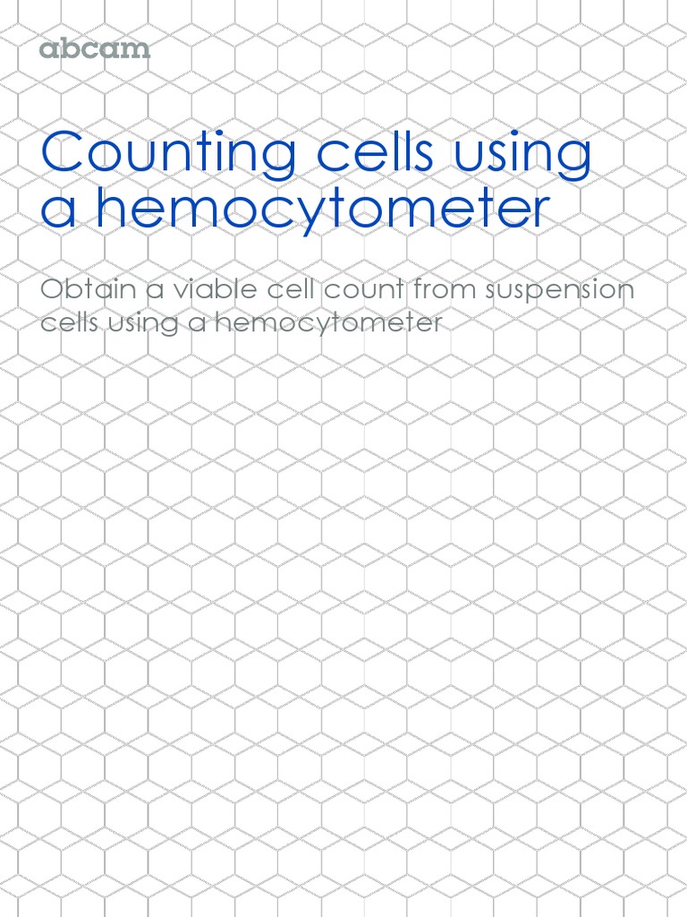 Counting Cells Using A Hemocytometer | PDF | Laboratory Equipment ...