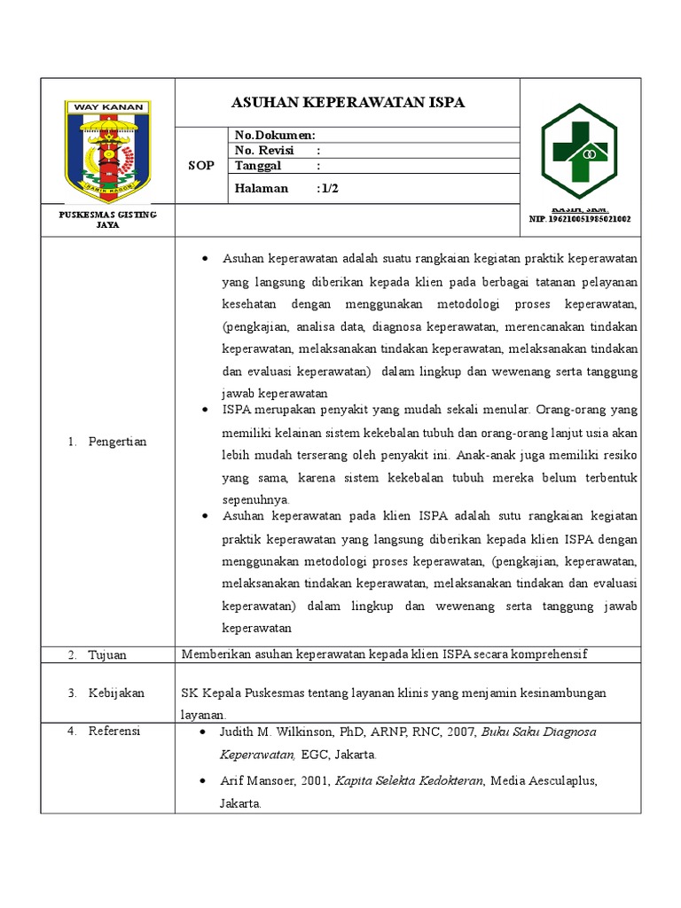 Asuhan Keperawatan ISPA di Puskesmas | PDF