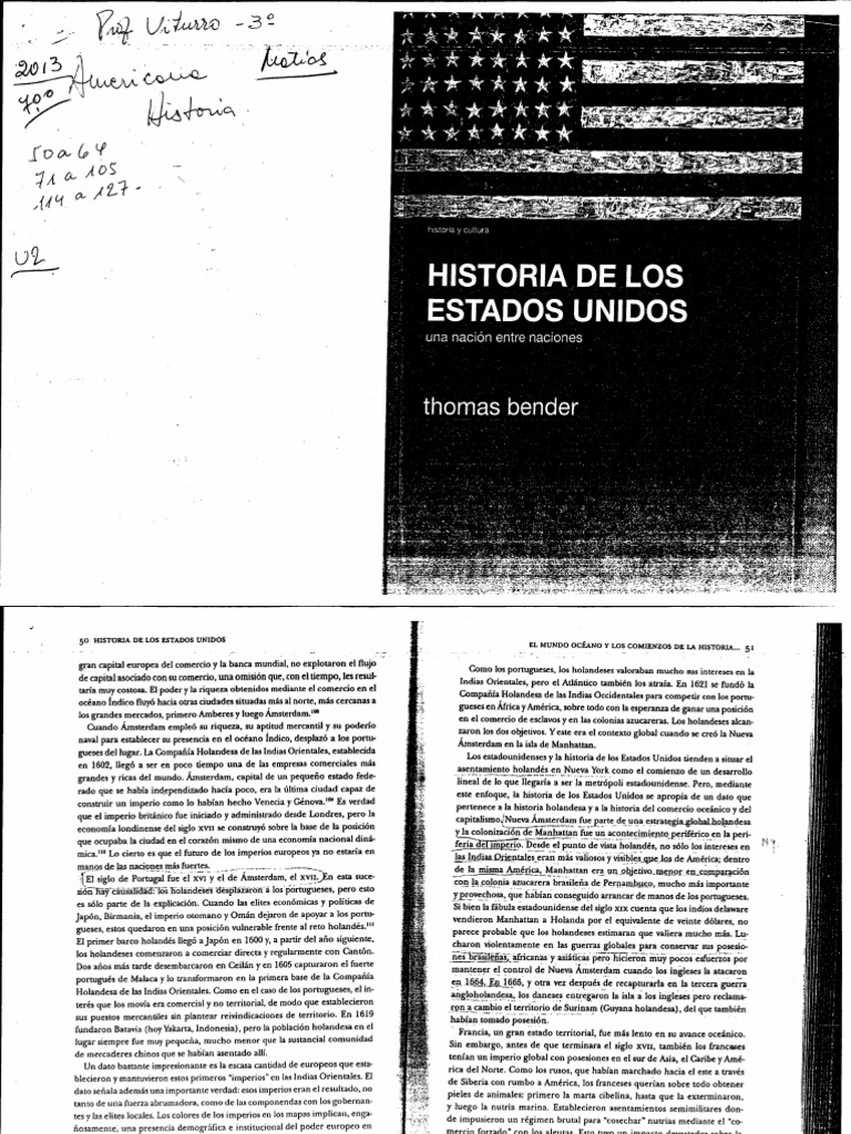 Thomas Bender - Historia Ded Los EE - Uu. | PDF