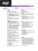 ADL Scoring Cheat Sheet | PDF | Hygiene | Wheelchair