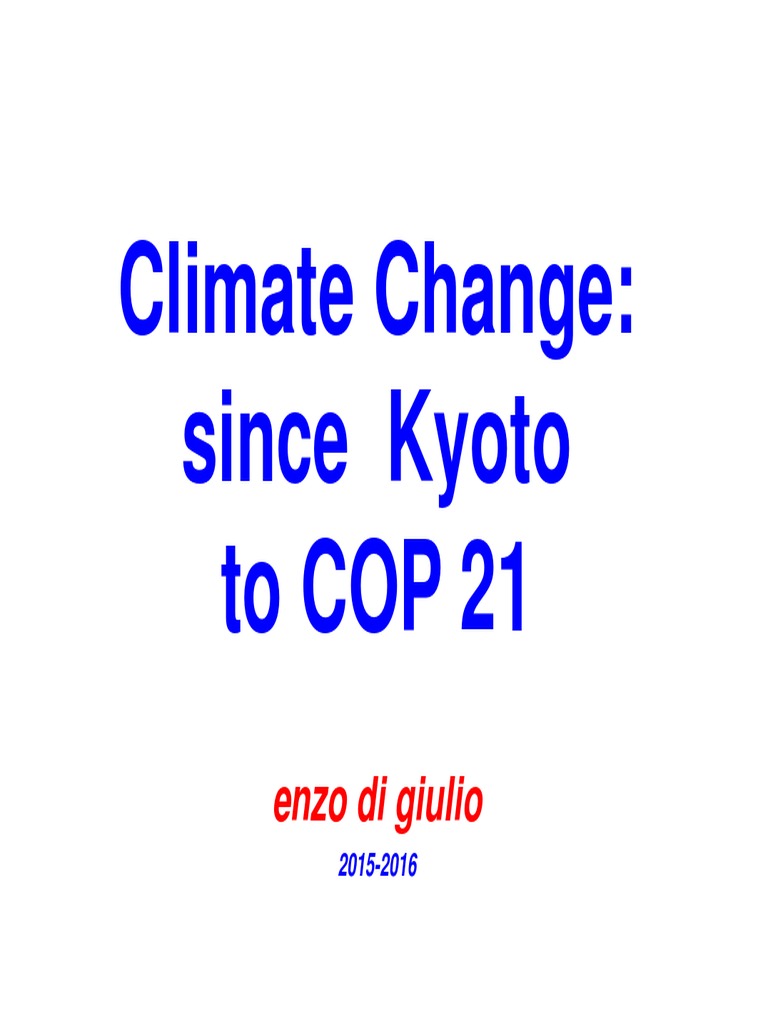Kyoto | PDF | Kyoto Protocol | United Nations Framework Convention On ...