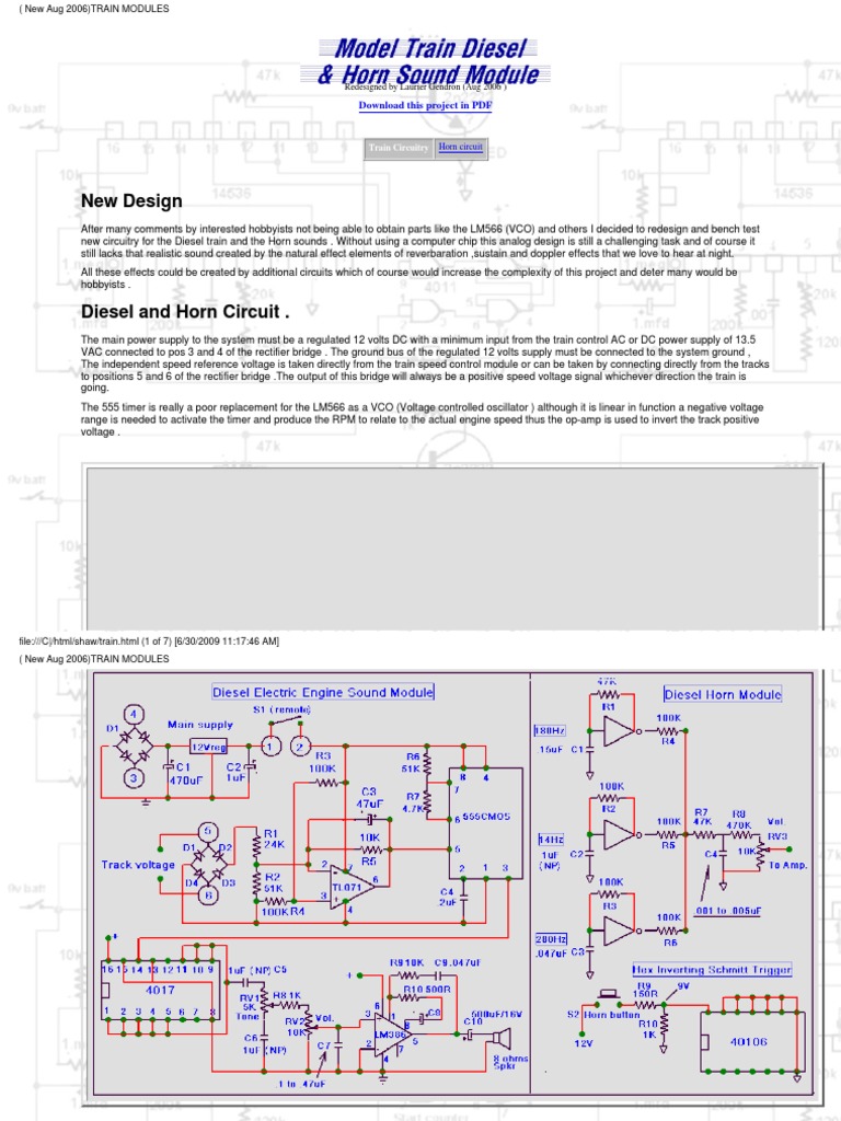 The Horn Section: A Design for Simulating Diesel Train Horn Sounds ...