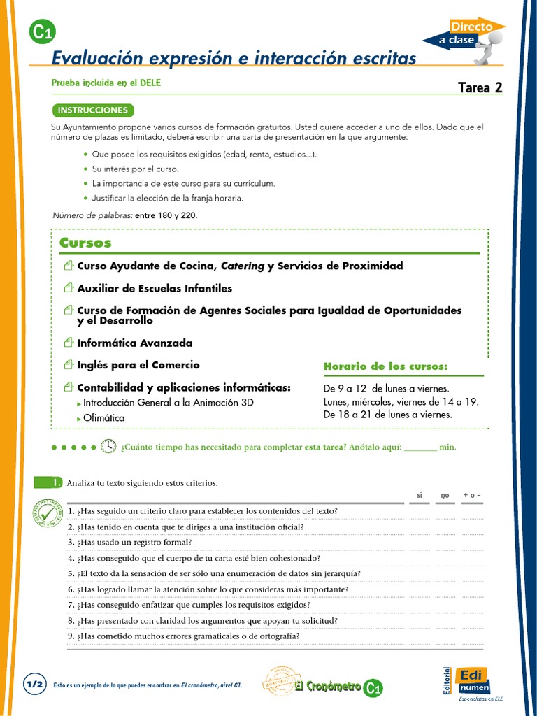 Ejercicio C1 Español | PDF | Lingüística | Idiomas