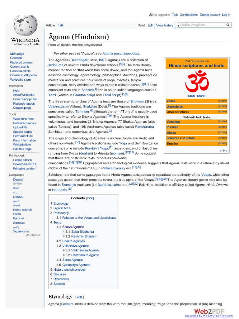 Āgama (Hinduism) : Etymology | PDF | Indian Religions | Ancient Indian ...