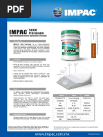 Ficha Tecnica Impermeabilizante IMPAC 5000 Fibratado. | PDF | Cemento | El plastico