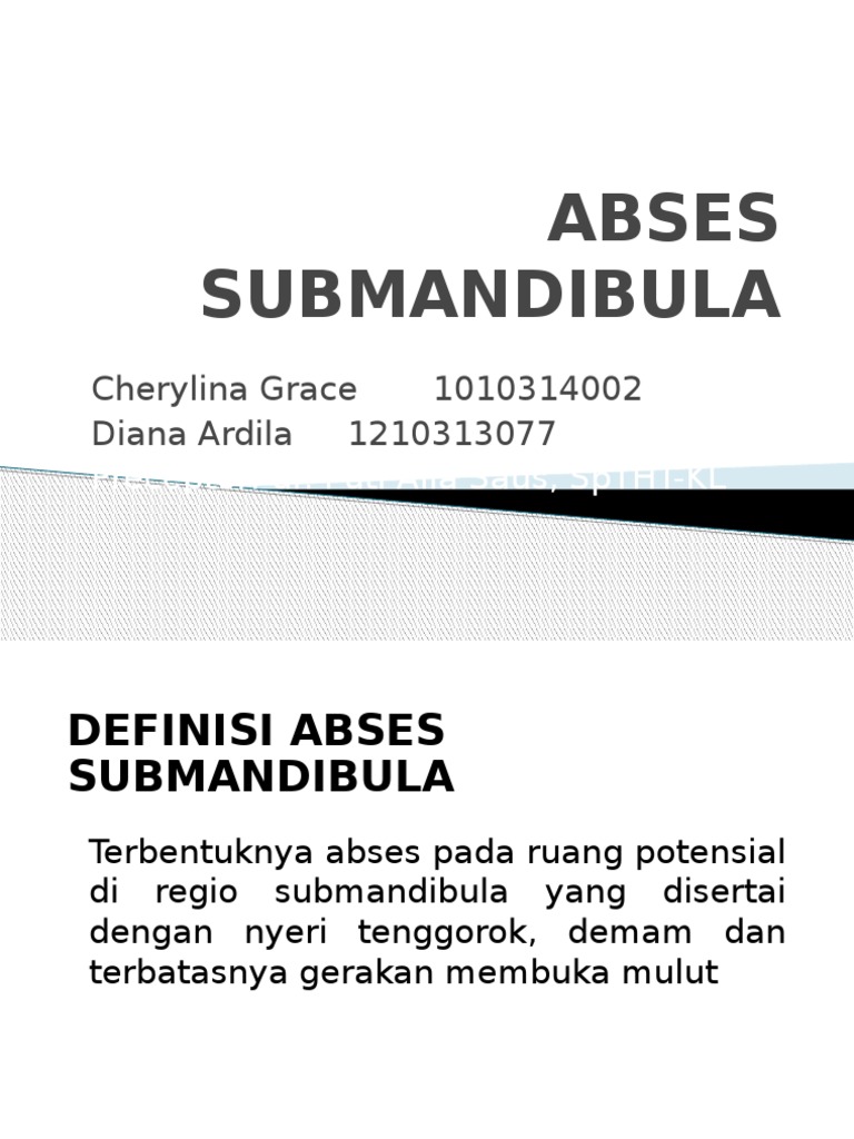 Abses Submandibula | PDF