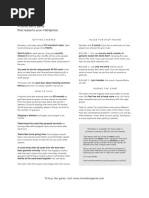 Blood On The Clocktower - Character Reference Sheet | PDF