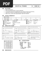 DH48S Digital Timer Manual | PDF | Switch | Mains Electricity