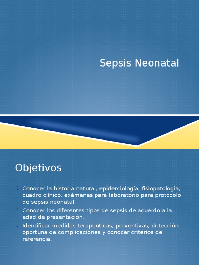 Sepsis Neonatal | PDF