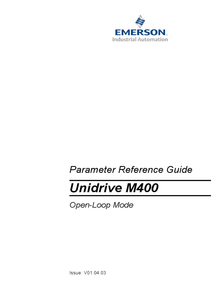 Unidrive M400 Parameter Reference Guide (Open-Loop) | PDF | Parameter (Computer Programming ...