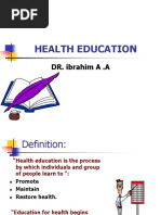 Health Education - Lecture Notes PDF | PDF | Behavior | Behavioural ...