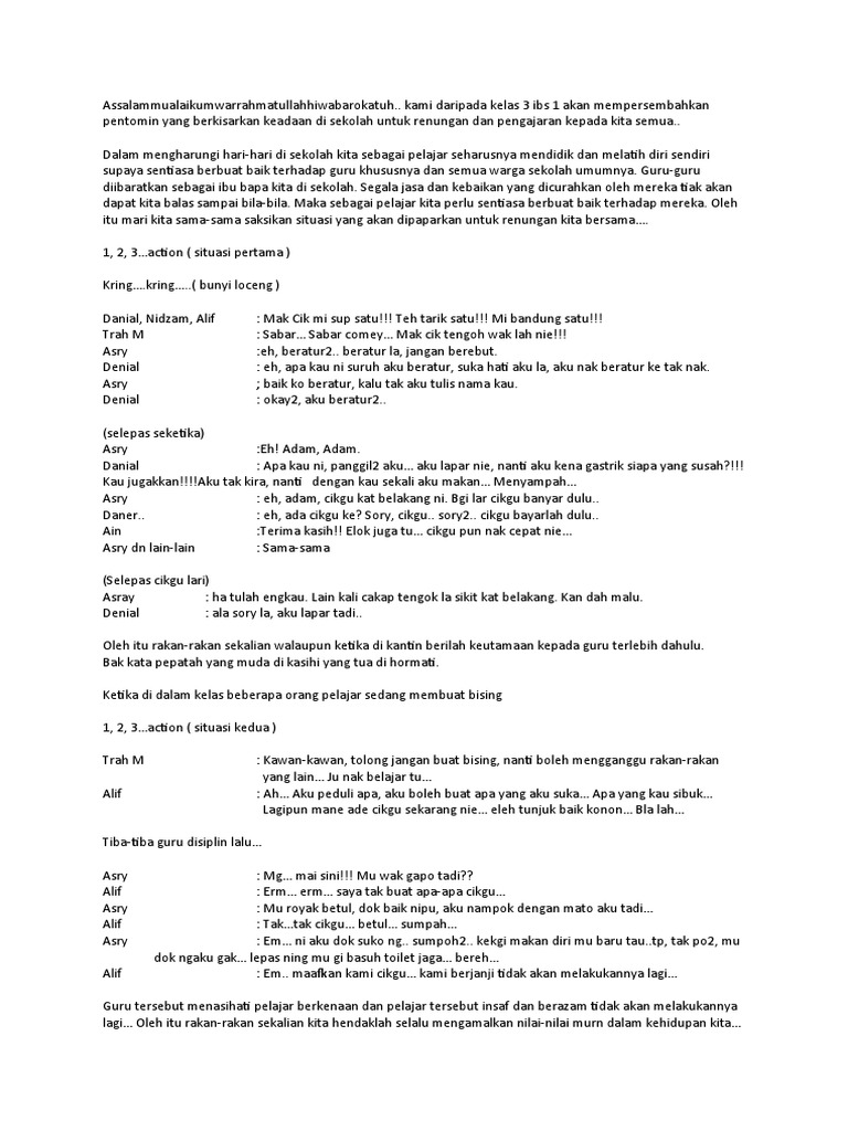 Pentomin | PDF | Seni & Disiplin Bahasa