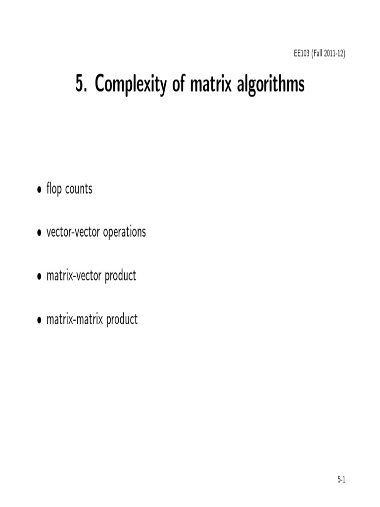 Flops PDF | PDF | Algorithms And Data Structures | Matrix (Mathematics)