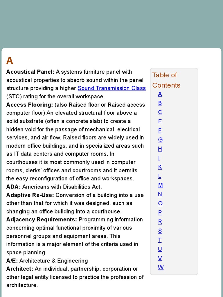 Courthouse Planning Glossary Terms | PDF | Microform | Public–Private ...