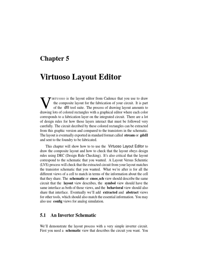 Chapter5 Layout Editor | PDF | Cmos | Mosfet