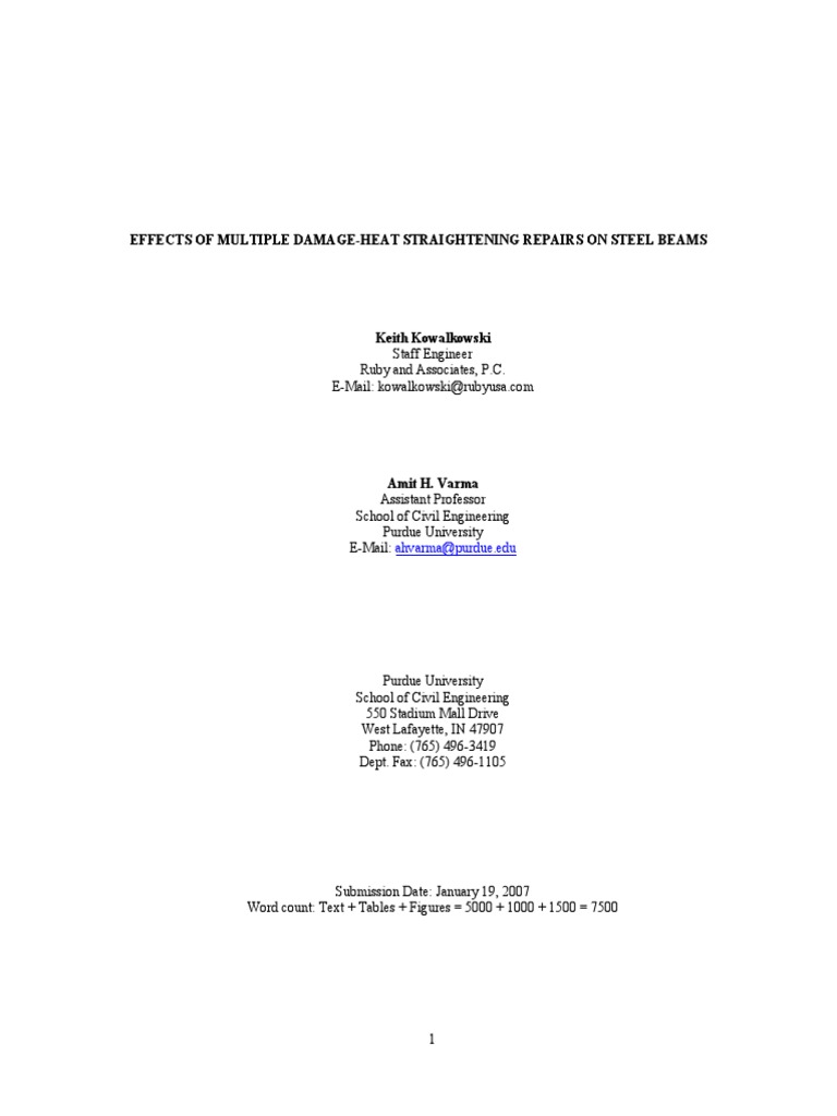 Hs TRB Paper 2007 | Download Free PDF | Fracture | Deformation ...