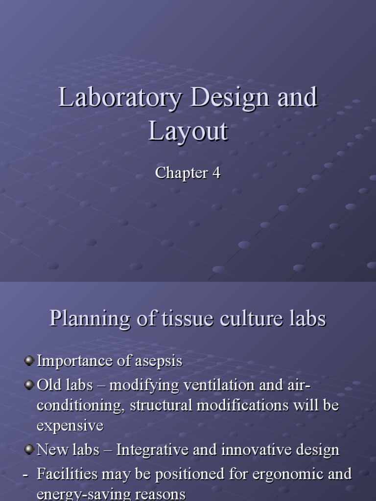 Laboratory Design and Layout | PDF | Sterilization (Microbiology) | Hvac