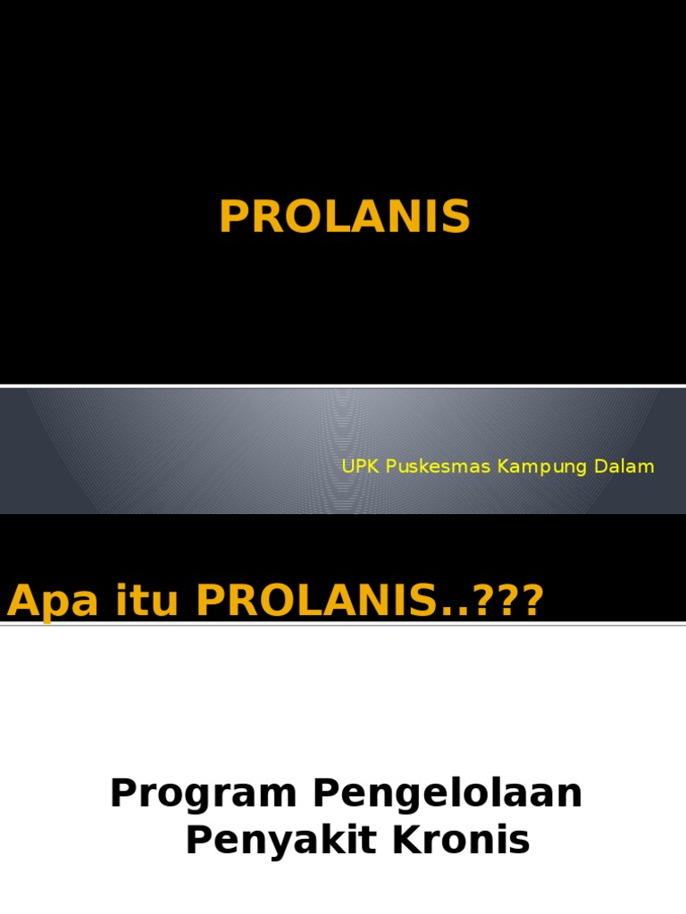 PROLANIS Powerpoint