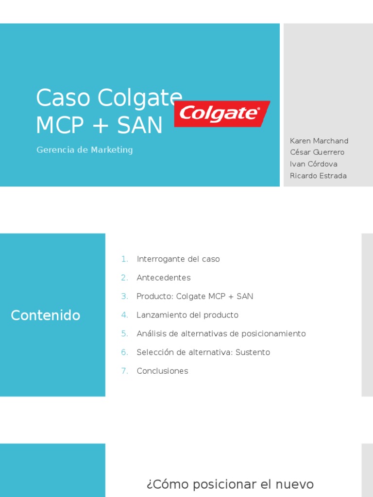 Caso Colgate Estrategia de Posicionamiento | PDF | Producto (Negocio) | Brasil