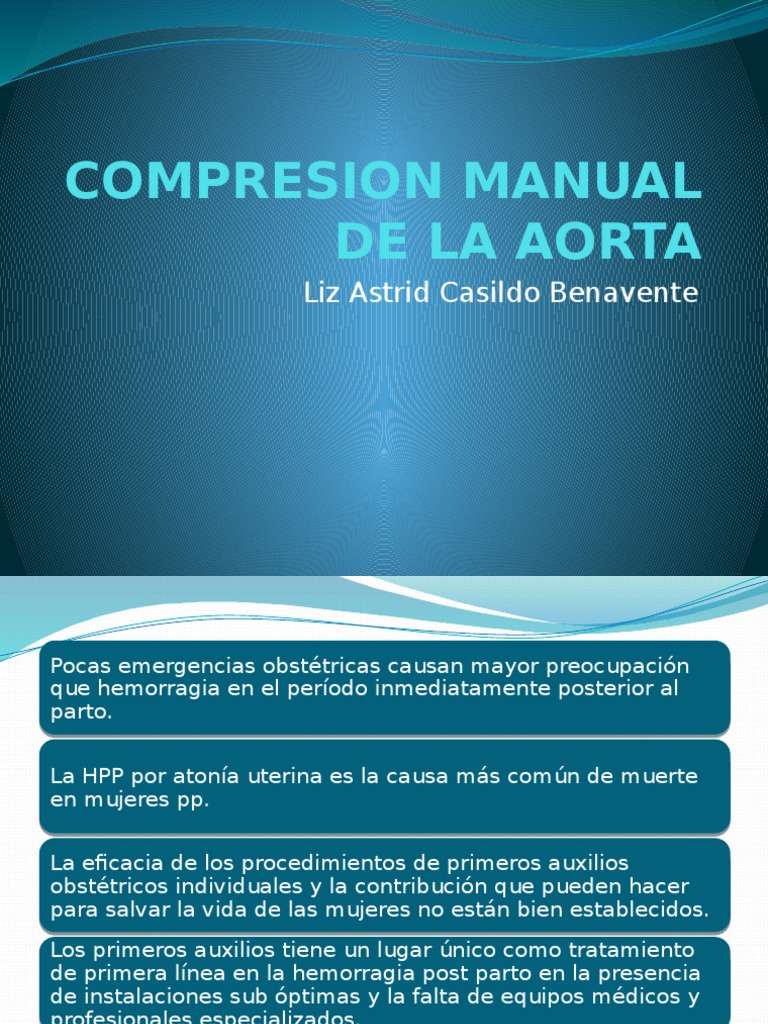 Compresion Manual de La Aorta | PDF | Legumbres | Parto
