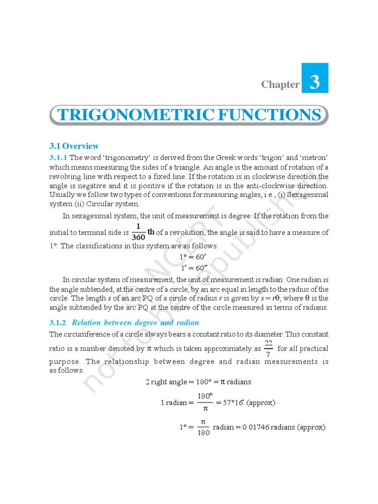 Trignometric Functions Exempler | Download Free PDF | Trigonometric ...
