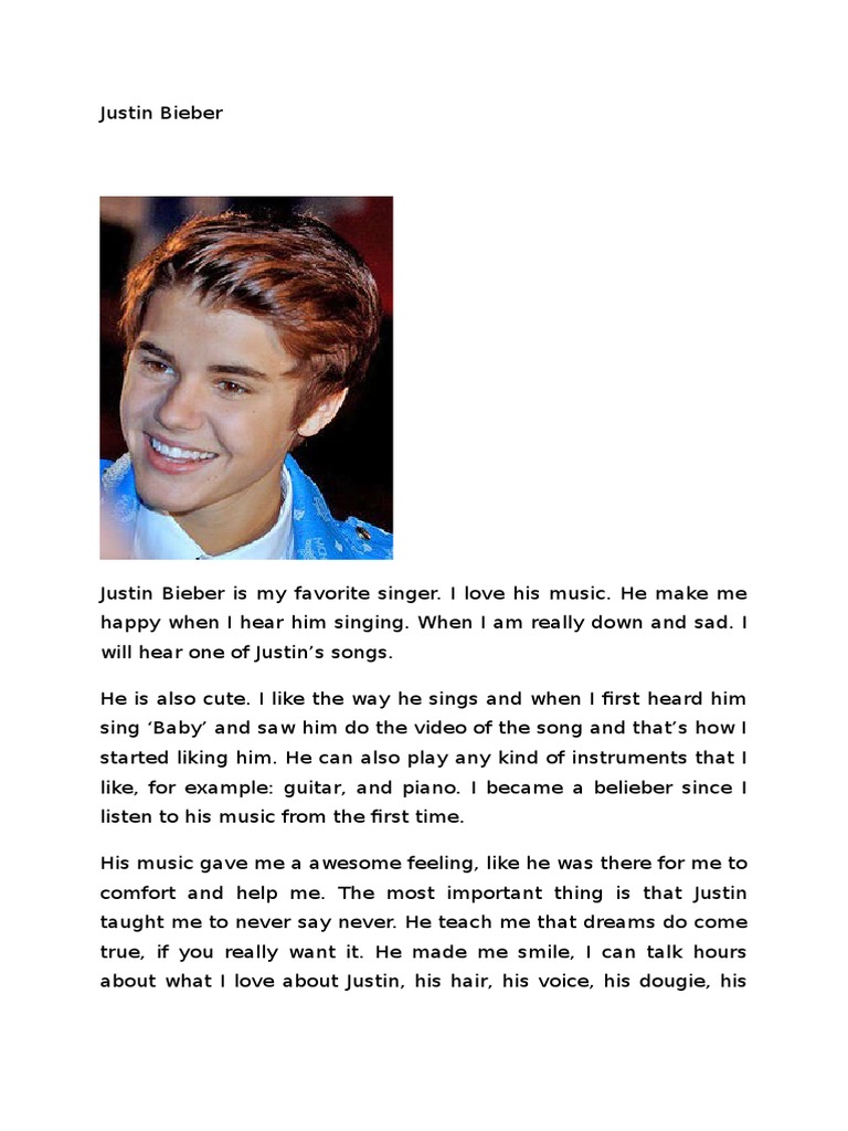 Justin Bieber | PDF | Taylor Swift | Singing