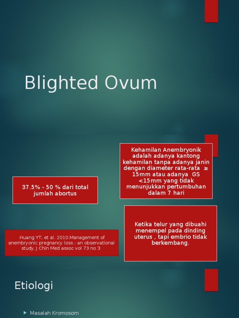 Blighted Ovum | PDF