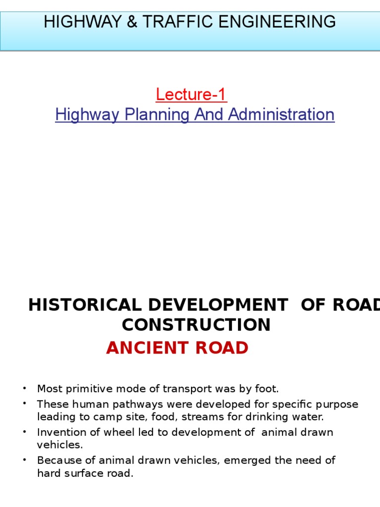 Highway & Traffic Engineering | PDF | Tire | Road